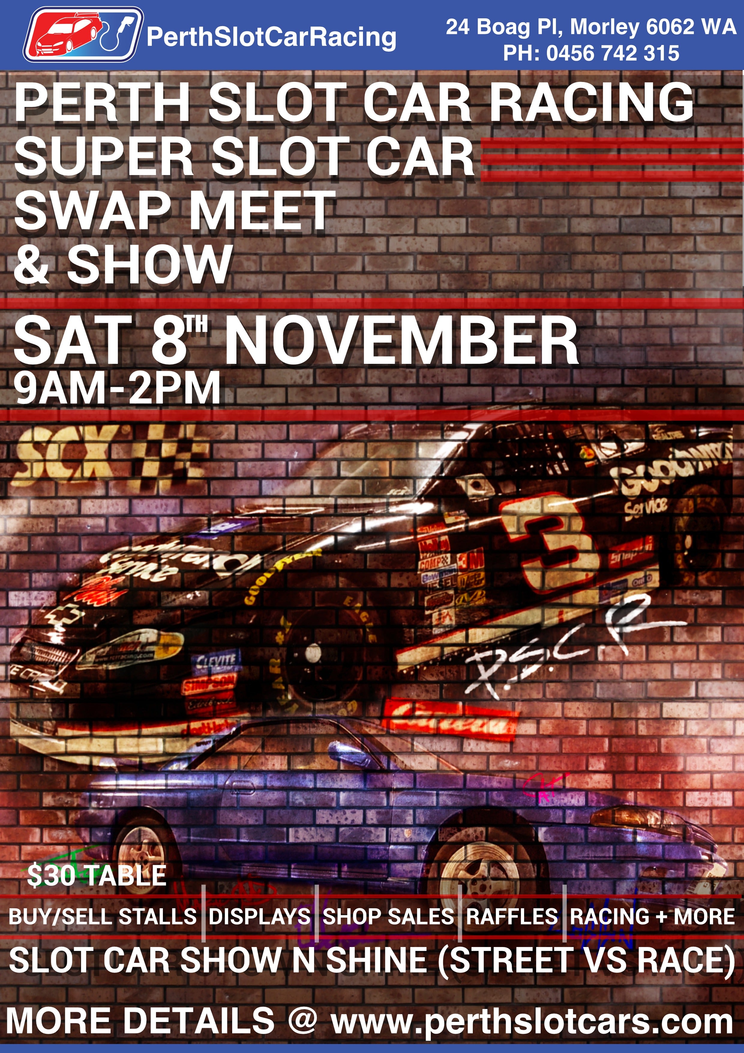 Swap Meet -1.8m x 1m Table – Perth Slot Car Racing